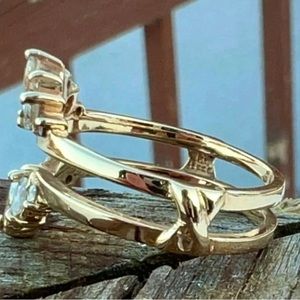 Stuller | Jewelry | Stuller Ornate Crown Of Gems Heavy Stone Ring Guard ...